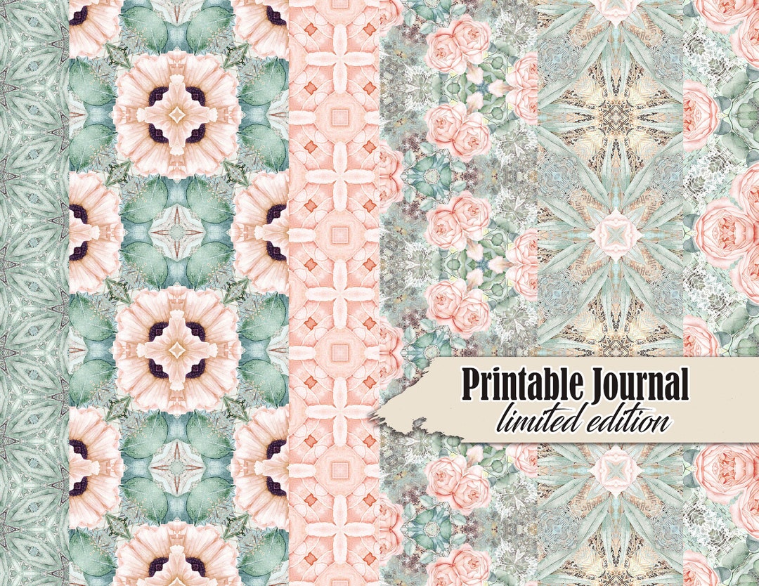 Digital Roses Journal, Limited Edition, FLORALS Journal Kit, Journal ...