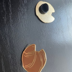 Croissant Hard Enamel Pin - Etsy
