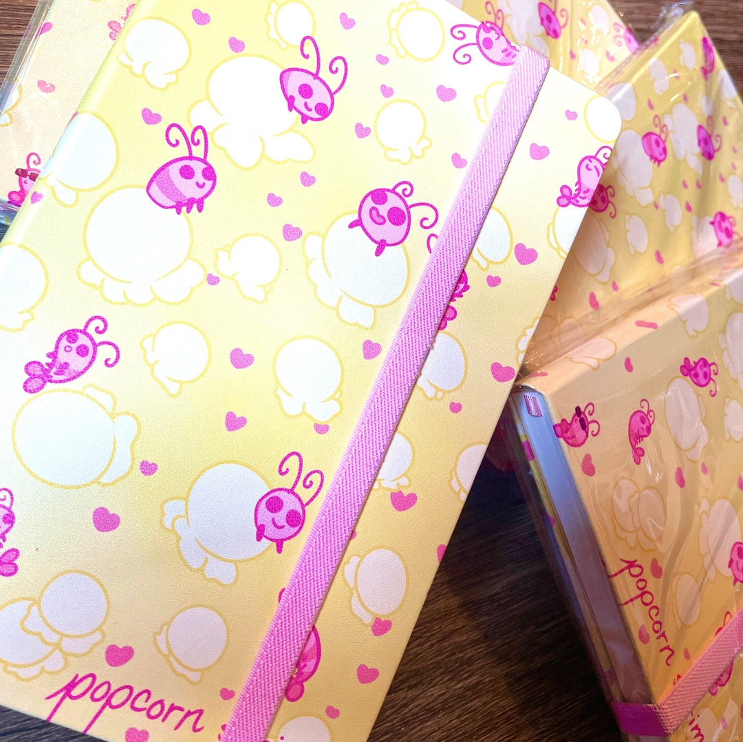Popcorn Shrimp Leatherette Lined Paper Notebook With Strap - Etsy