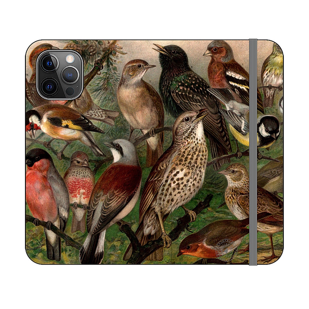 Native Birds Wallet for Smartphone iPhone 13 14 Pro Max Plus - Etsy