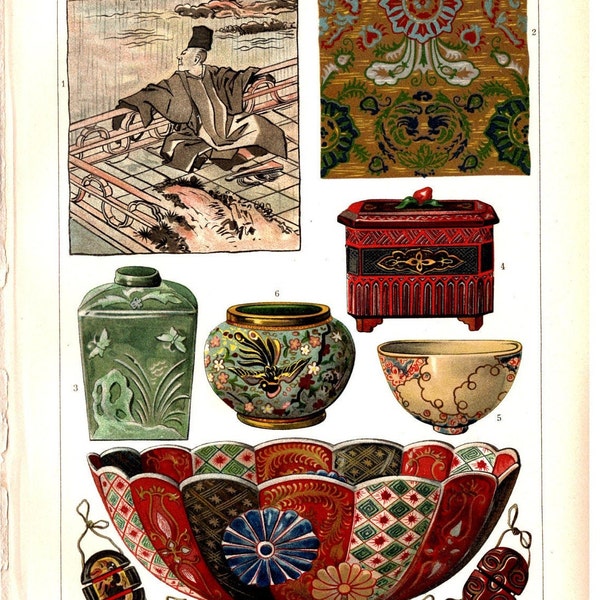 Lithograph Japan - Etsy