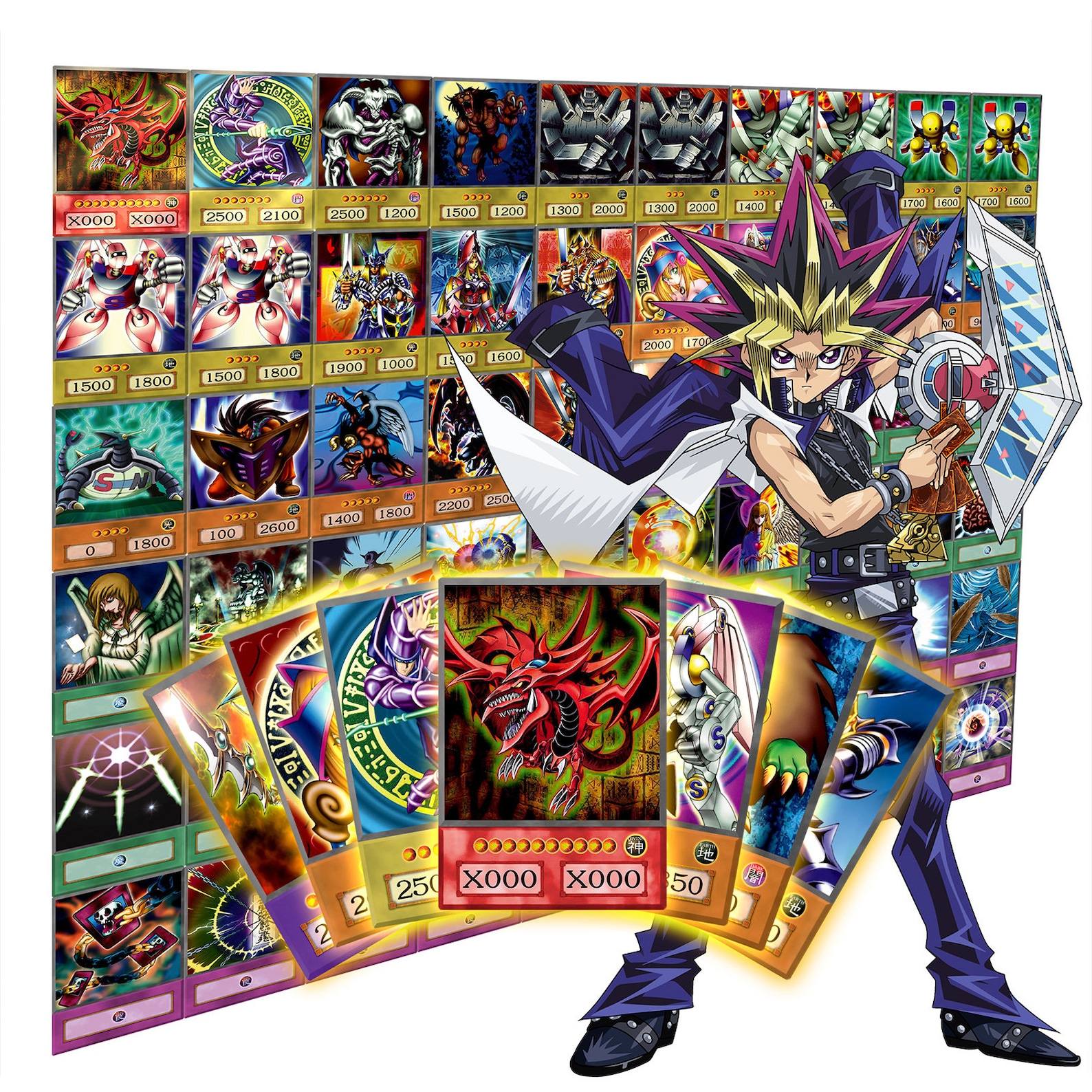 Yugioh ANIME DECK: Yami Yugi 6 Holo 54 Common Cards | Etsy