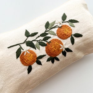 Orange Branch Embroidery Pattern, Summer Embroidery Pattern PDF ...