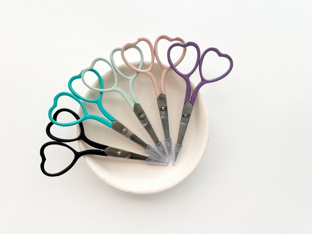 Heart Embroidery Scissors, Small Heart Scissors, Cross Stitch Scissors ...
