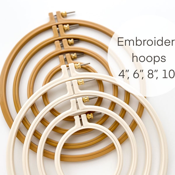 White Plastic Hoop - Etsy