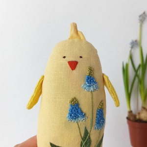 PDF Pattern + Video Tutorial, Chick Toy Sewing Pattern, Fabric Toy for ...