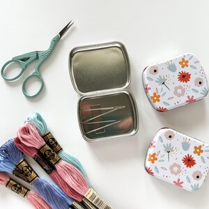 Needle Case, Magnetic Needle Box, Needle Tin, Travel Needle Holder ...