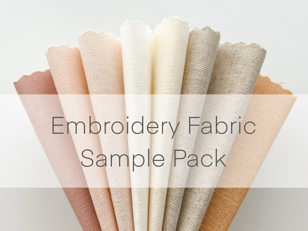 Sample Pack, Embroidery Fabric, Embroidery Linen, Fabric Bundle, Linen ...