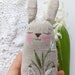 PDF Pattern + Video Tutorial, Handmade Bunny Toy With Botanical ...