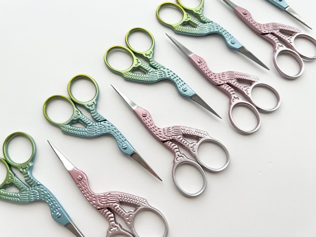Stork Embroidery Scissors, Small Sharp Bird Scissors, Cross Stitch ...
