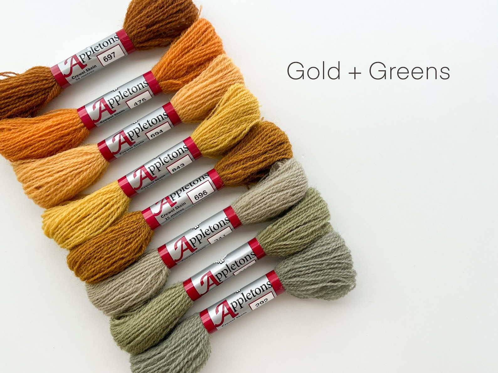 Appletons Crewel Wool Yarn, Hand Embroidery Yarn Bundle, 100% Wool Yarn ...
