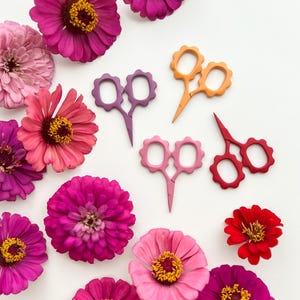 Tiny Flower Embroidery Scissors, Cross Stitch Scissors, Colorful Cute ...