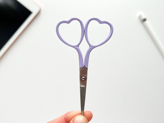 Heart Embroidery Scissors Small Heart Scissors Cross Stitch | Etsy