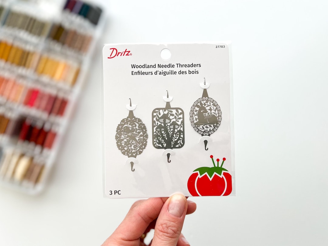 Dritz Needle Threaders for Embroidery, Cross Stitch, Metal Needle ...