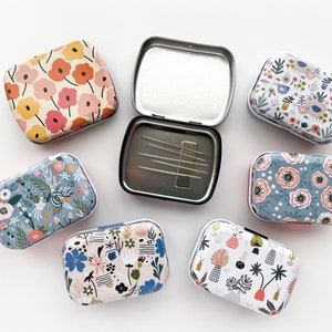 Needle Case, Magnetic Needle Box, Needle Tin, Travel Needle Holder ...