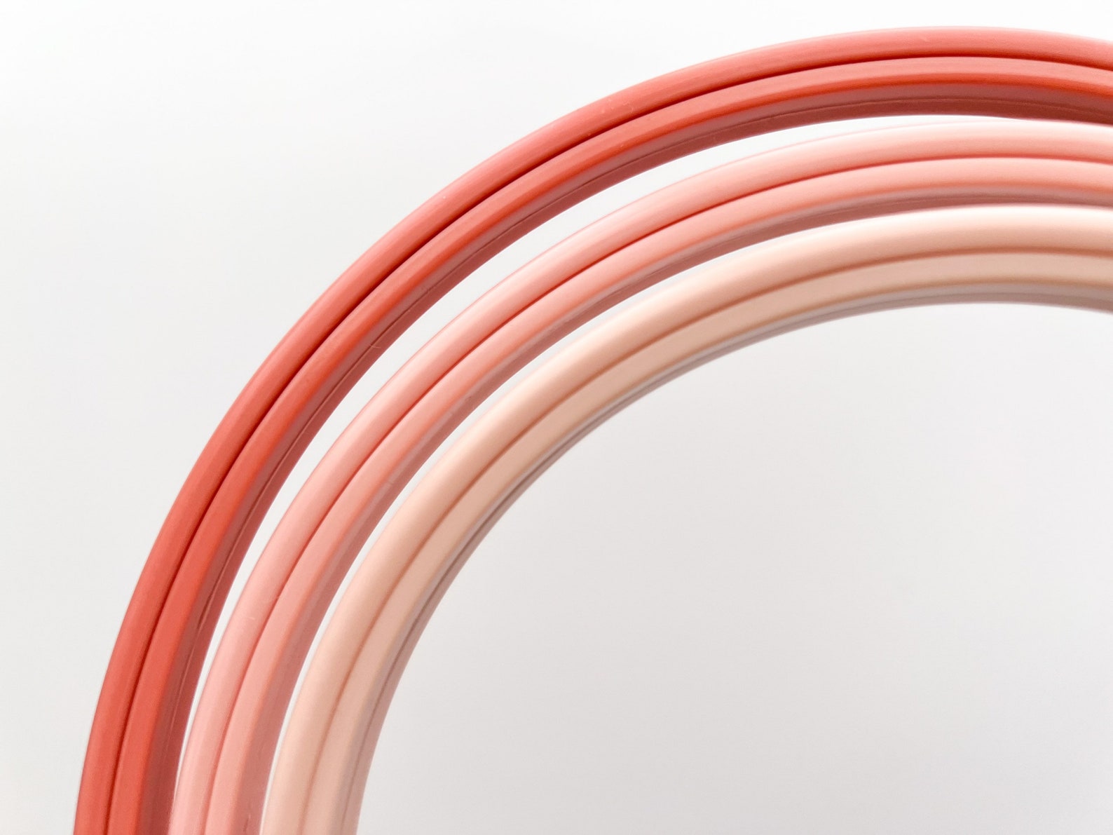 Elovell Embroidery Hoops 6”, 7”, 8”, Pink Plastic Embroidery Hoops With ...