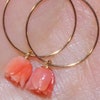 Handmade Angel Skin Coral 7MM Round Natural Ball 14K GF 7MM Earrings Jackets for Studs Create a ...