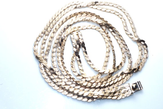 Antique Gorgeous Winard 12k Gold Filled Multi Chain … - Gem