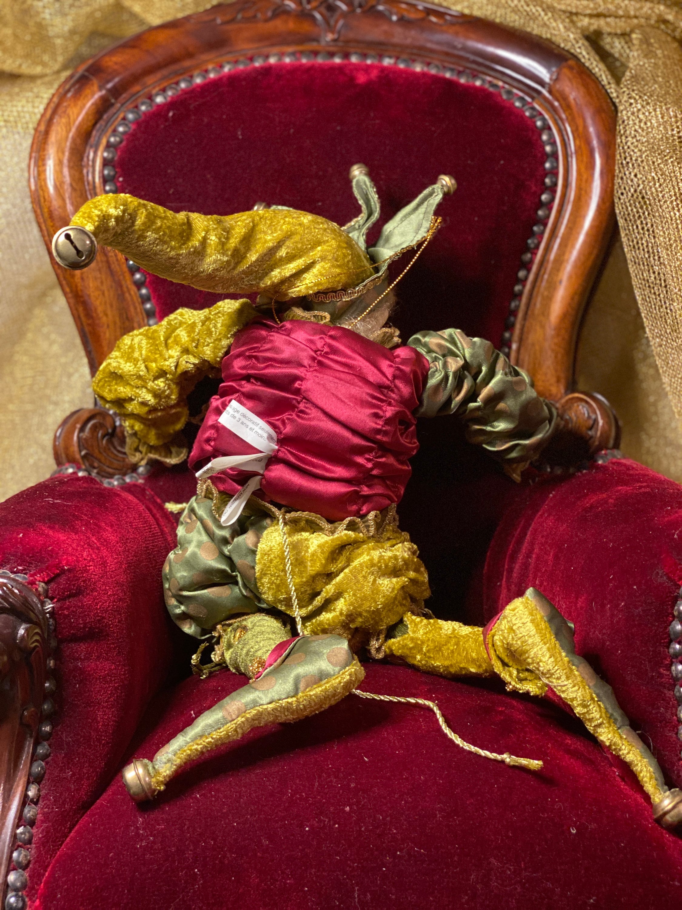 Rare Vintage Court Jester Doll Handmade Hand Painted One of a Kind ...