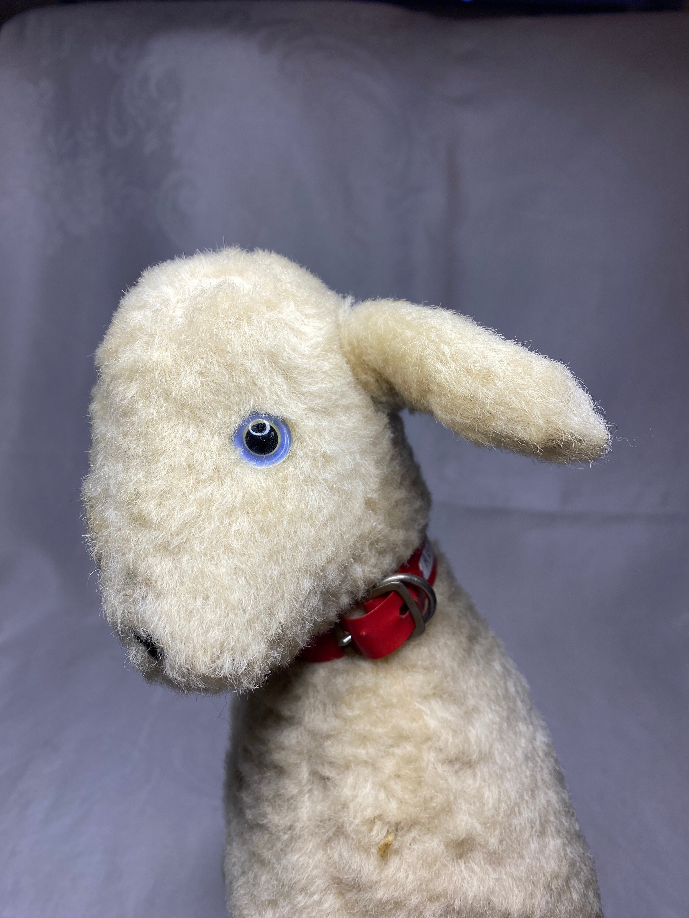 Vintage Mohair Sheep Stuffed Toy With Iridescent blue to - Etsy