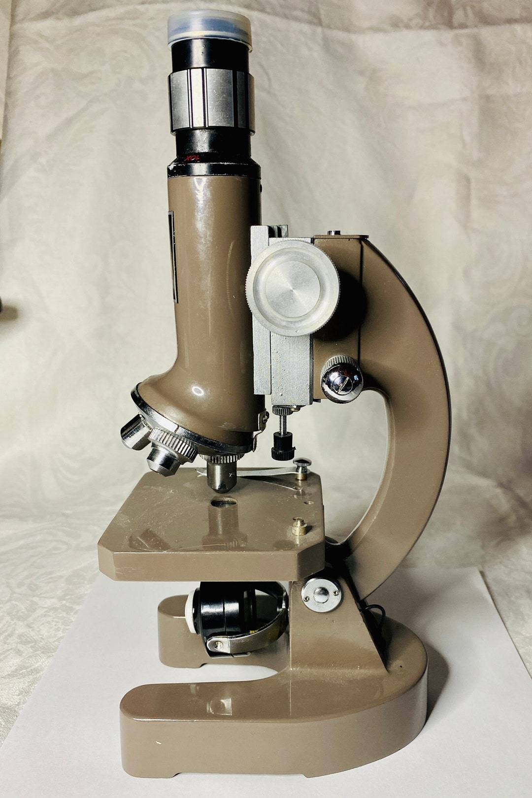 Vintage C.O.C 50X 1200X ZOOM Fine Focus Deluxe Microscope Made in Japan ...