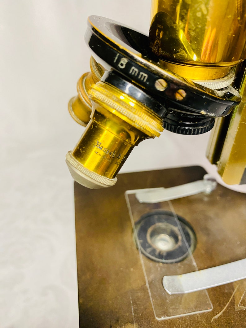 Antique 1890s-1903 Lab Microscope, Bausch & Lomb Optical Co Under ...