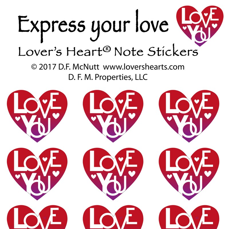 LoversHeartStickers - Etsy