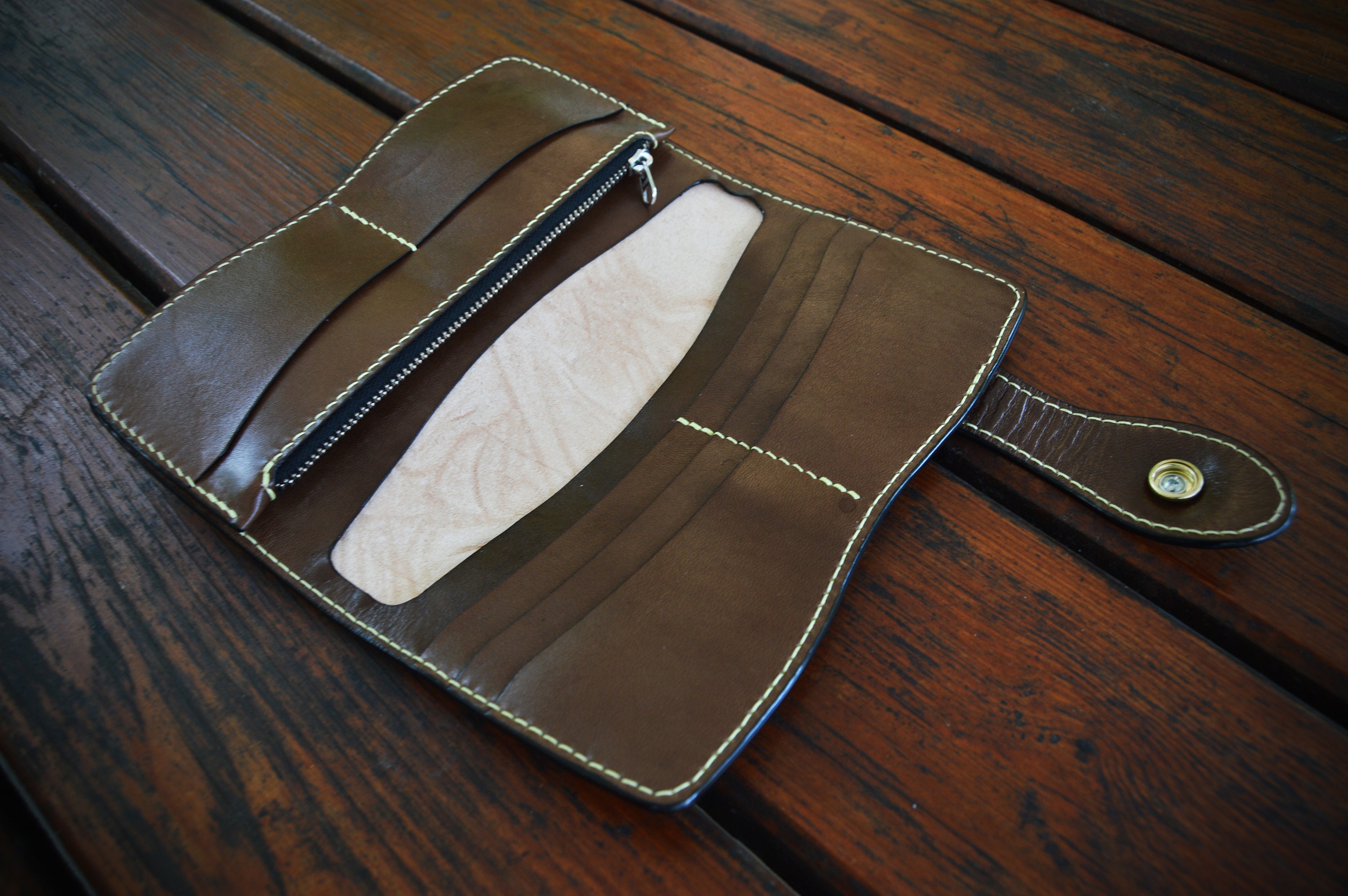 Spartan Warrior. Long Leather Tooled Wallet. | Etsy