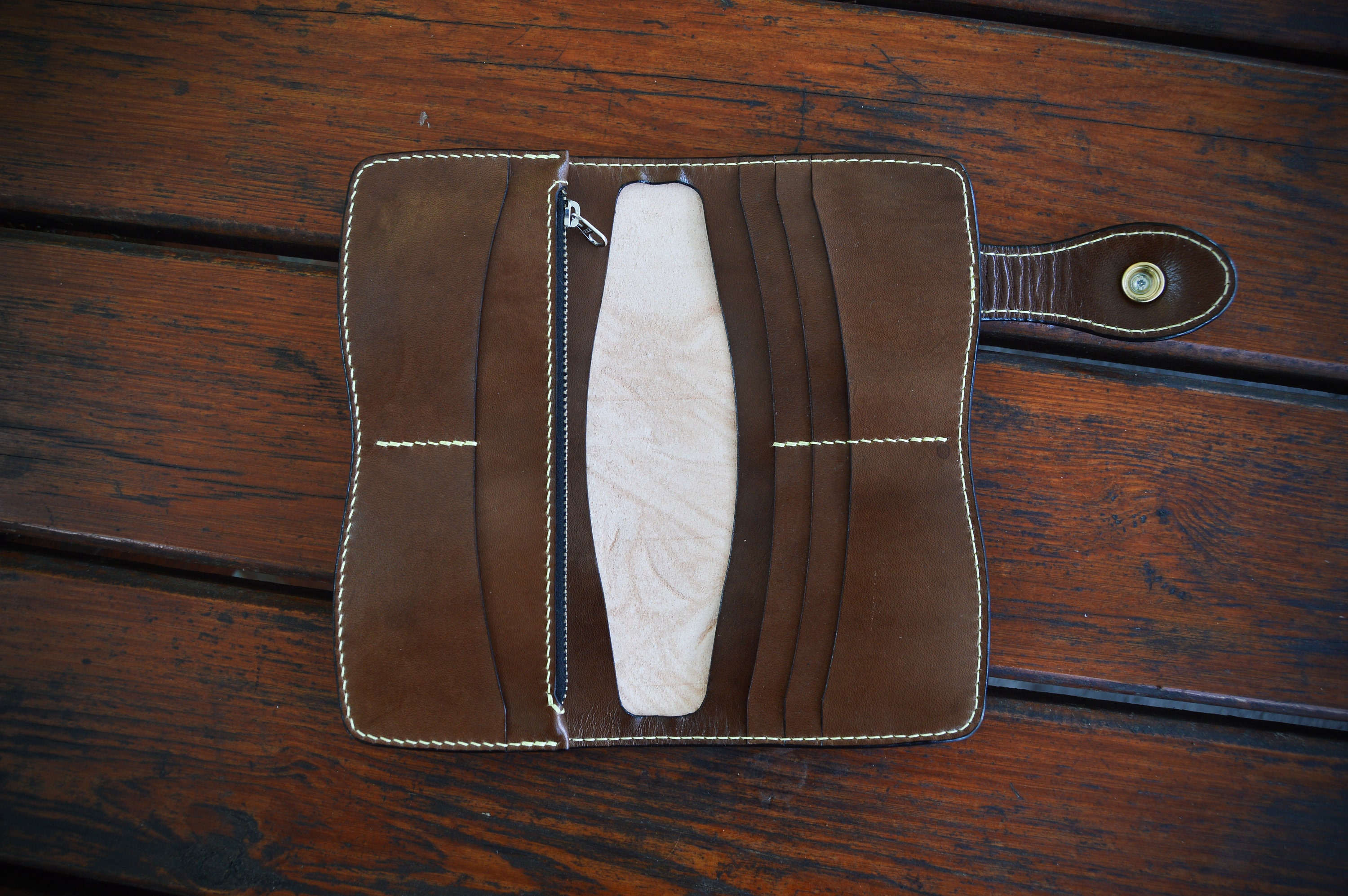 Spartan Warrior. Long Leather Tooled Wallet. | Etsy