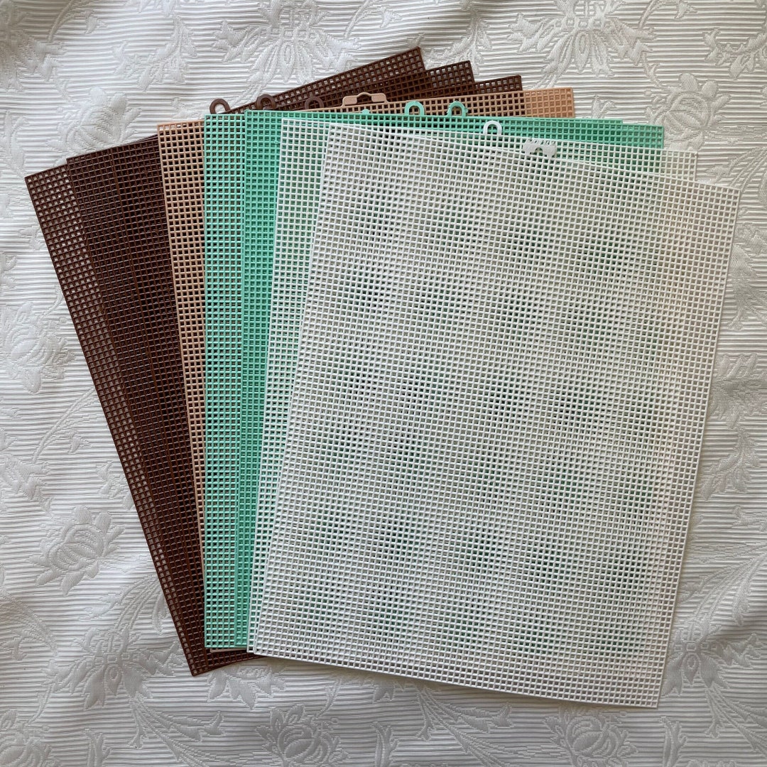 Plastic Canvas Bundle - 8 Sheets - 3 Brown, 1 Tan, 2 Green, 2 White - Etsy