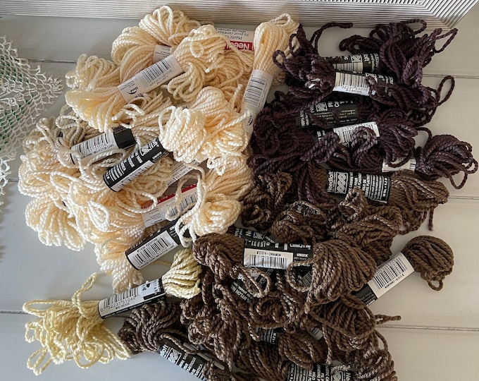 Ivory & Brown Yarn Variety Bundle: 7.3 Oz for Crafts - Etsy
