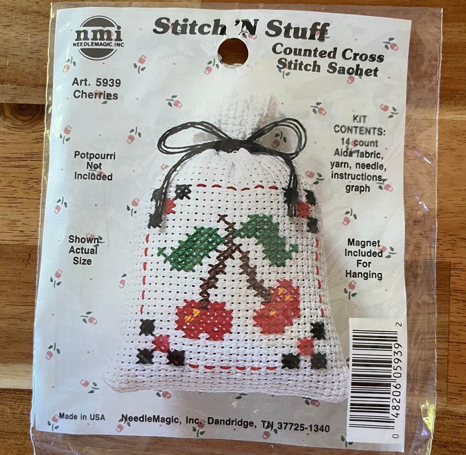 Four Stitch 'N Stuff Counted Cross Stitch Sachet Set of 4 Kits - Heart ...