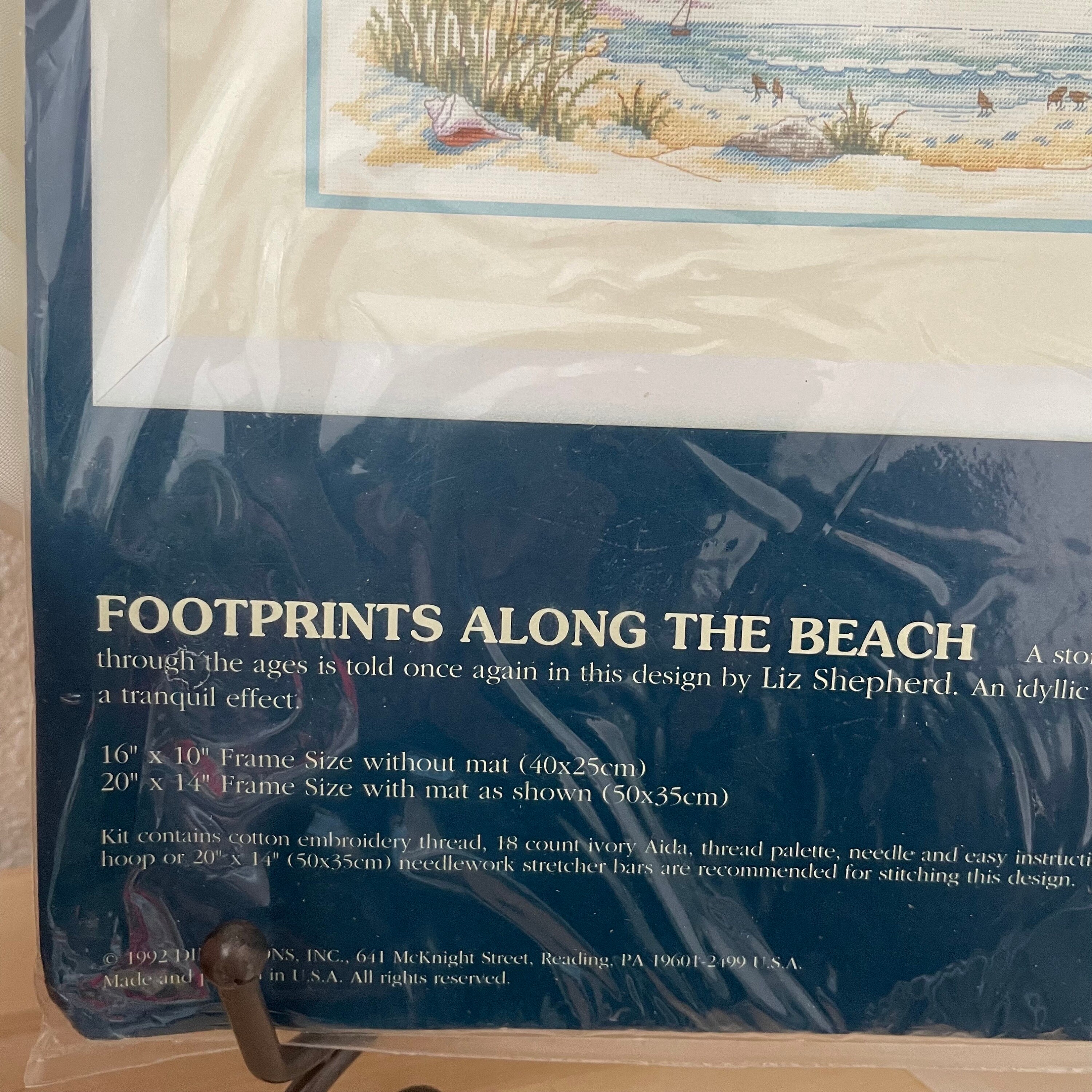 Footprints Along the Beach Counted Cross Stitch Kit No. 13558 by ...