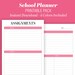 Weekly School Planner Printable Instant Download Letter A4 Size ...