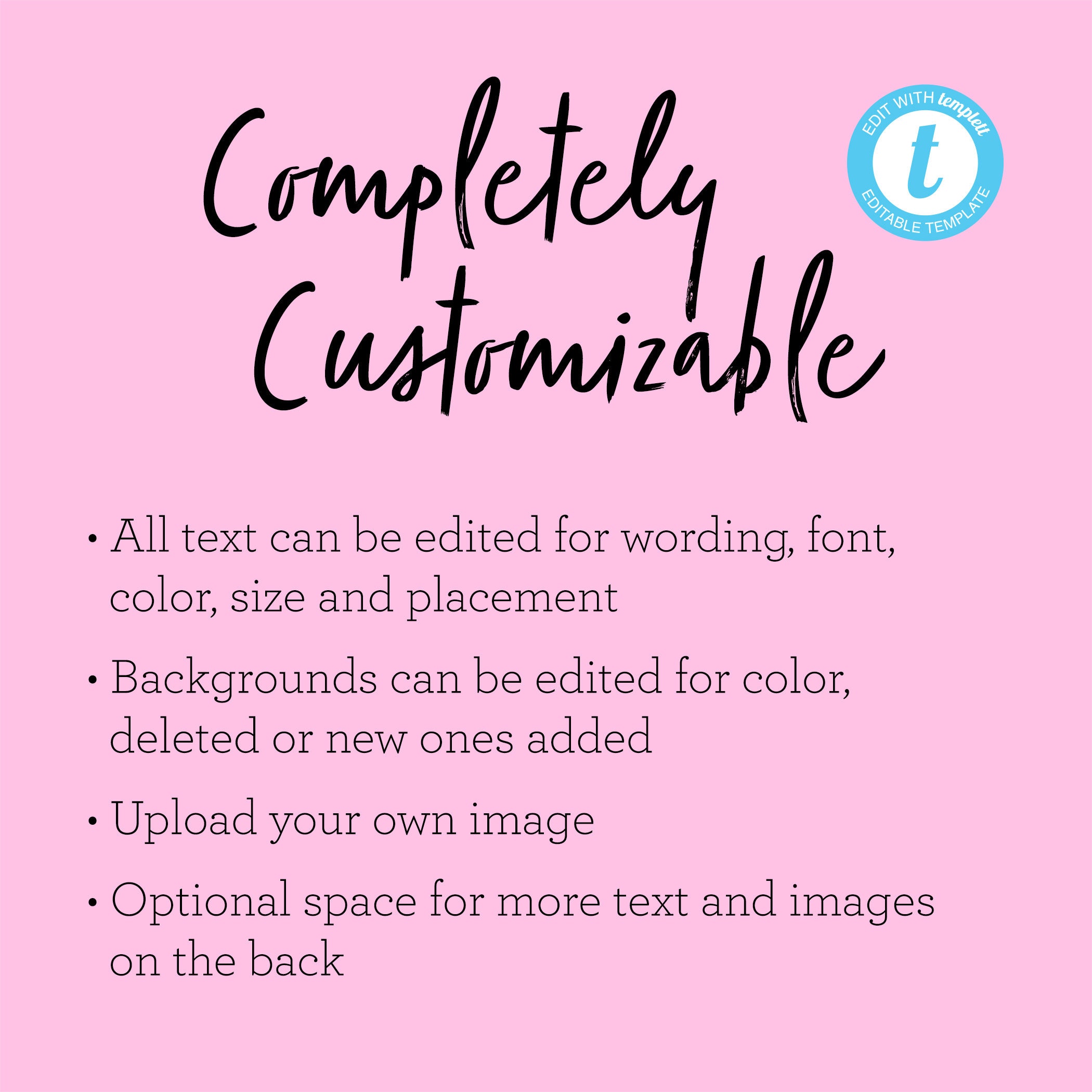 Elegant Periwinkle Wedding Invitation, Completely Editable, Printable ...