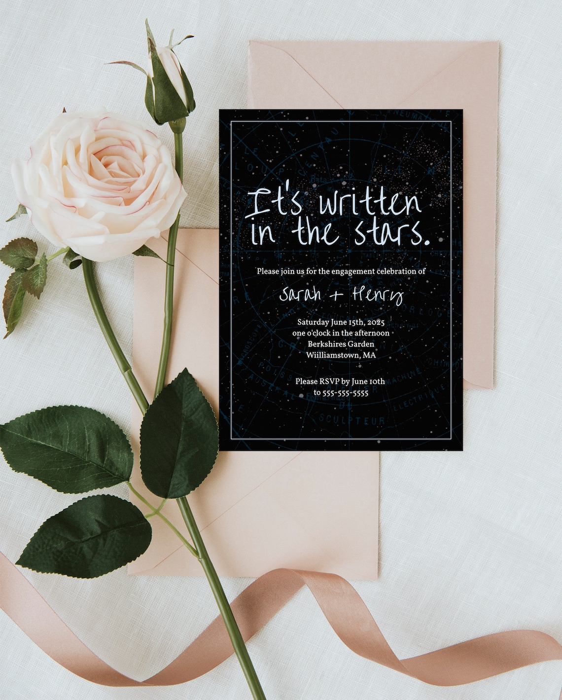 It's Written in the Stars Printable Engagement Party or Wedding ...