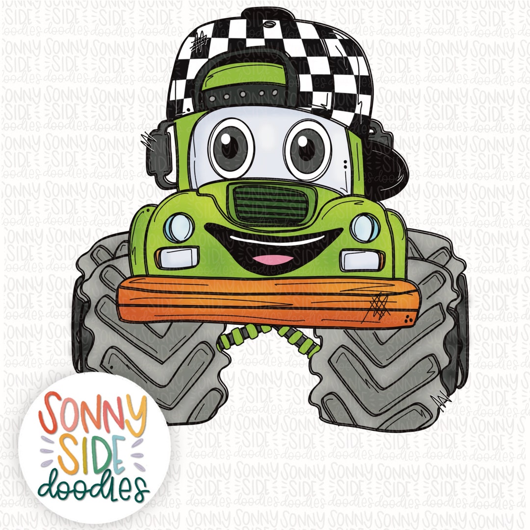 Boy Monster Truck Png | Sublimation Design Kids Truck Design | Boy ...
