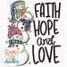 Faith Hope Love Jesus Snowman PNG | Christmas Jesus PNG | Trendy ...