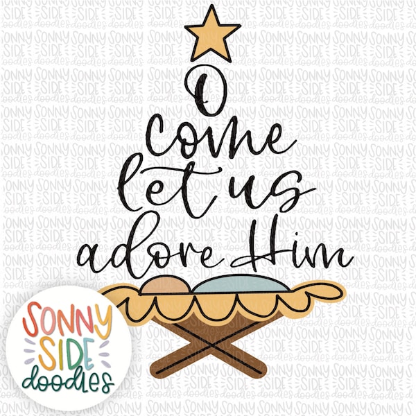 O Come Let Us Adore Him - Etsy