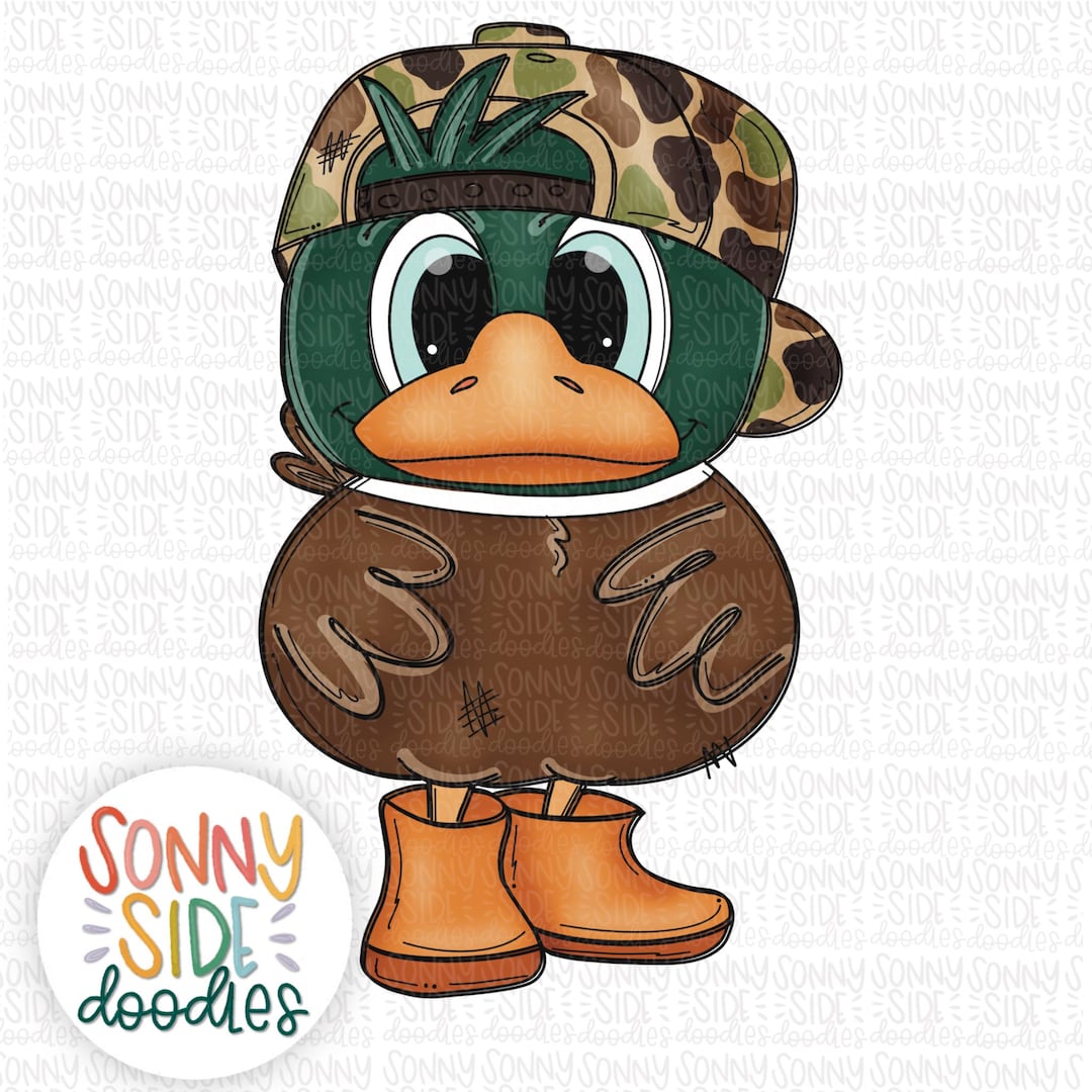 Mallard Duck Backwards Hat Ballcap PNG | Duck Season | Digital Download ...