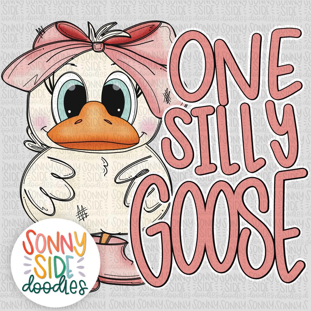 Silly Goose PNG, Funny Goose Clipart, Whimsical Goose Digital Download ...