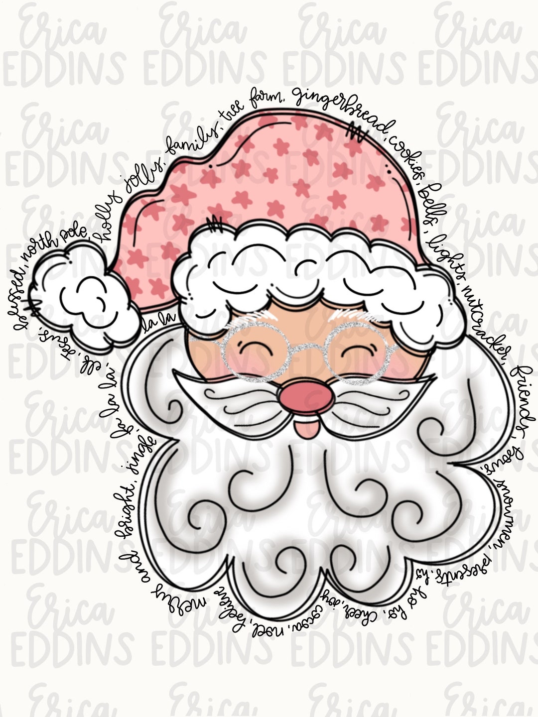 Christmas Santa PNG Sublimation | Santa | Retro Santa | Santa Claus PNG ...