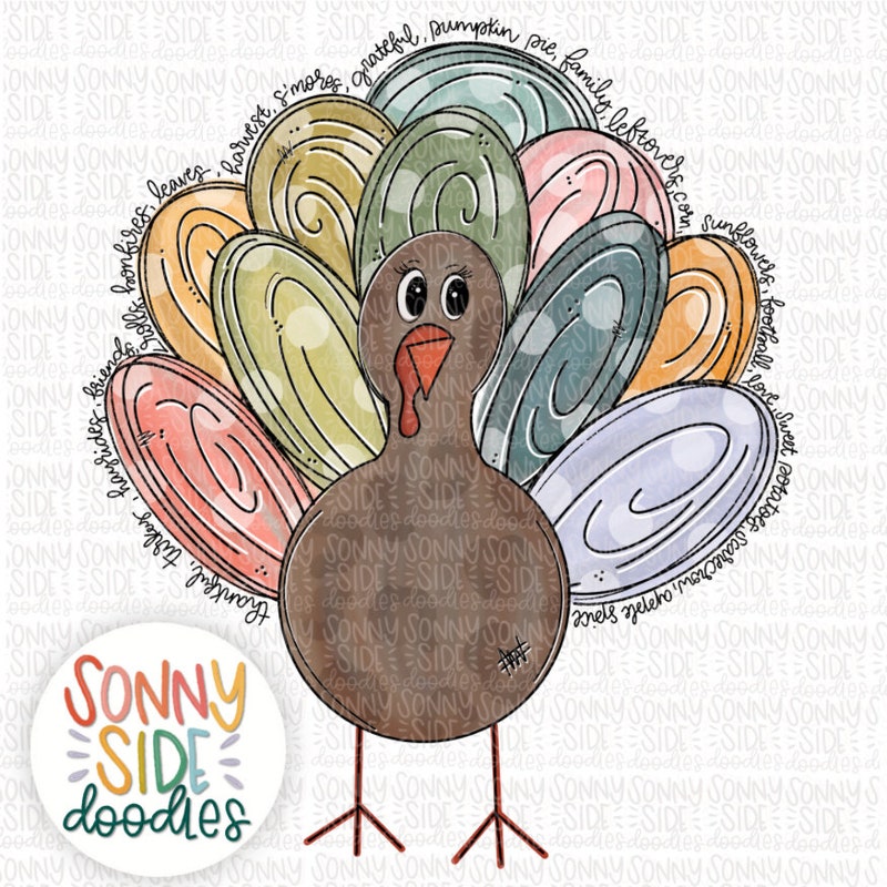 Thanksgiving Hand Doodles - Etsy