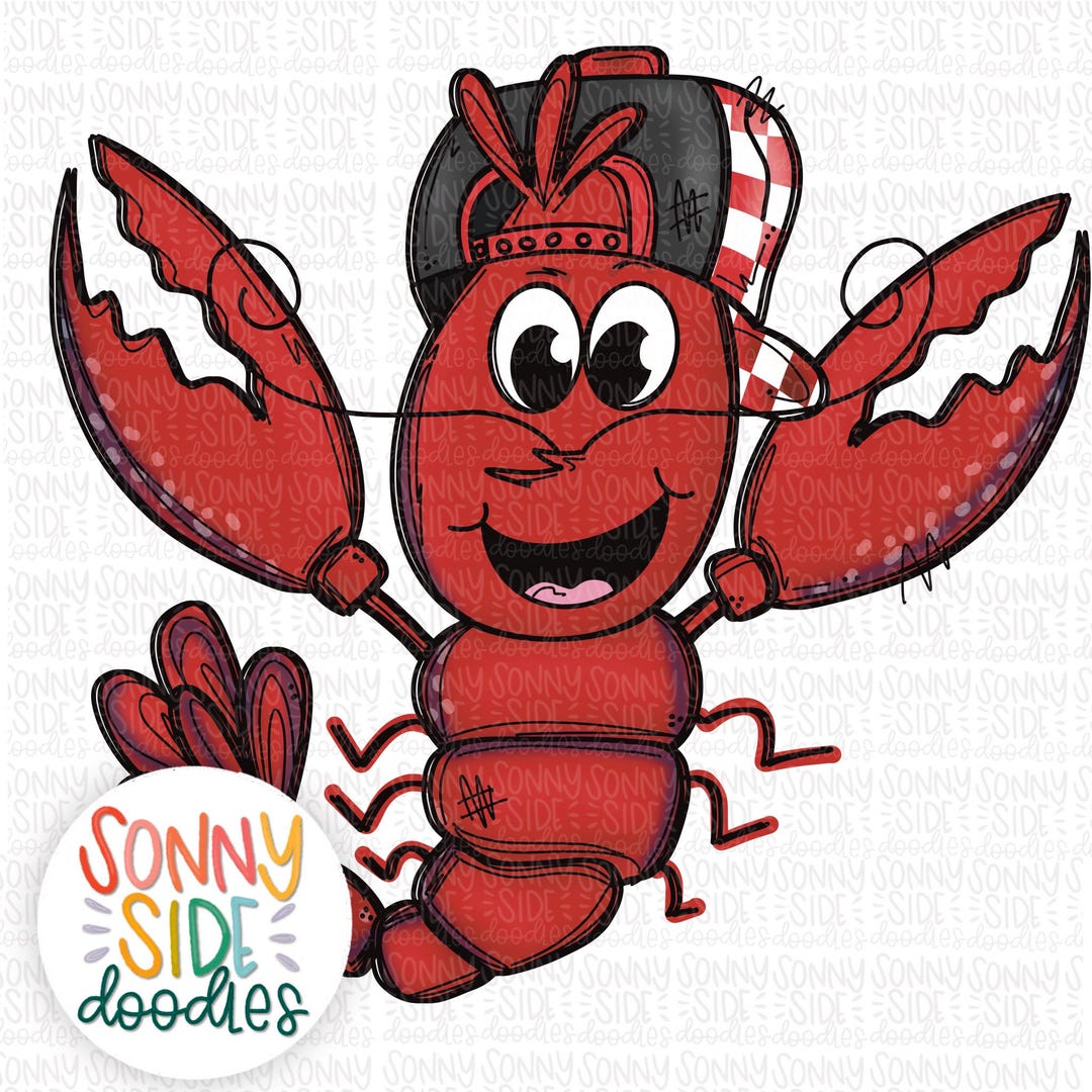 Crawfish Ballcap PNG Design | Hand Drawn Digital Download | Printable ...