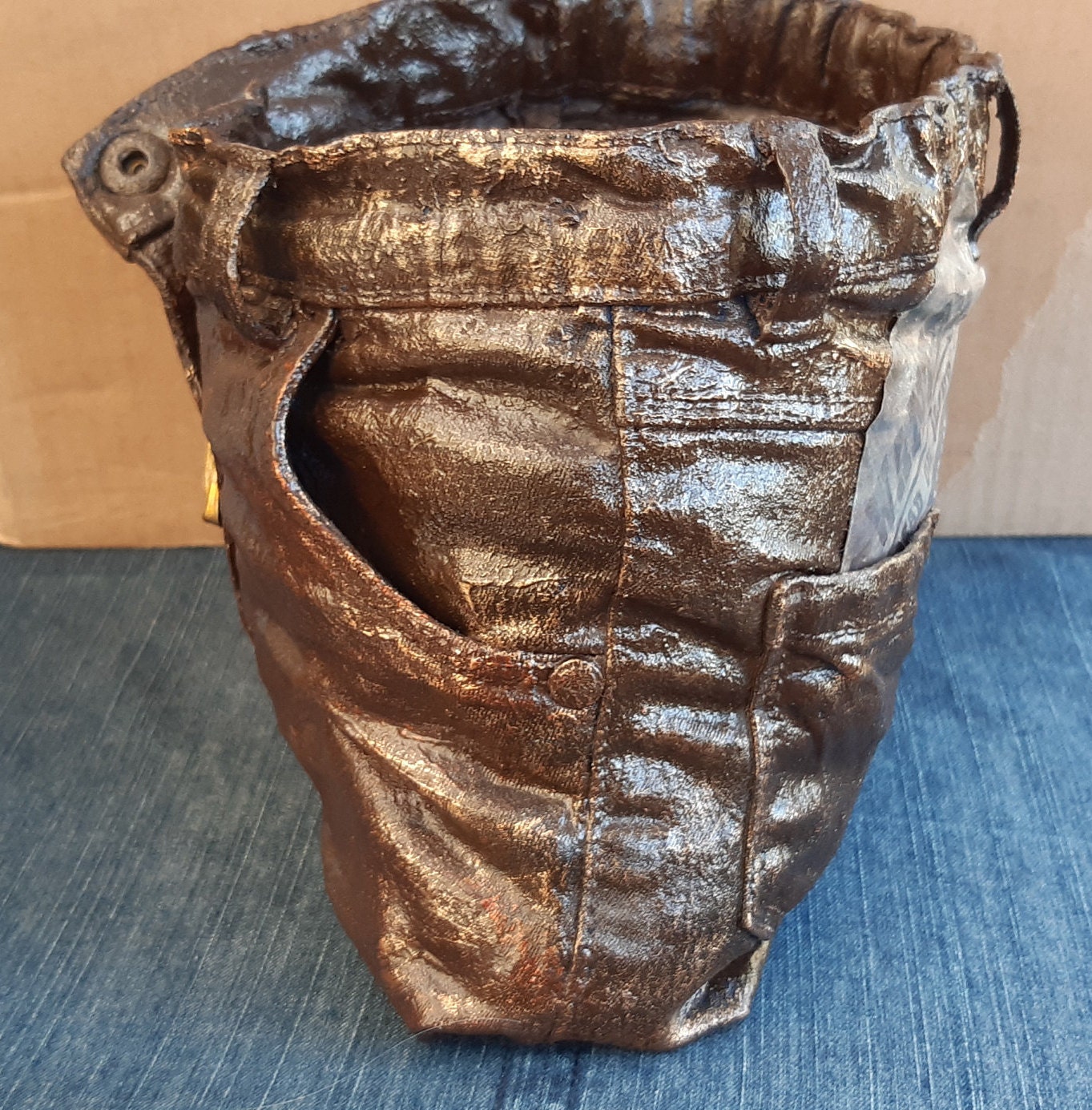 Hand Crafted western/cowboy Denim Jeans Planter/container - Etsy