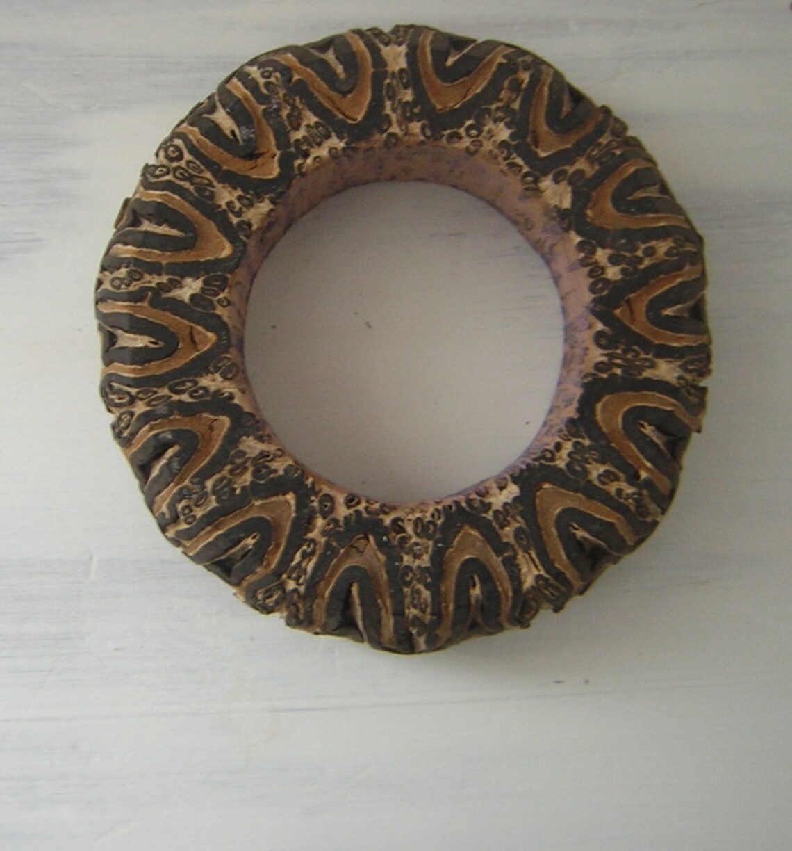 Wooden Sculptural Ring Wall Art / Ornament, Wood Art, Wood Sculpture ...