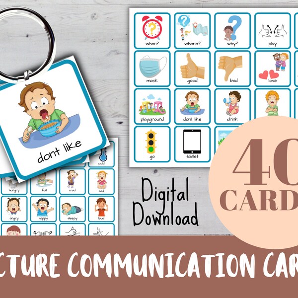Communication Cards - Etsy