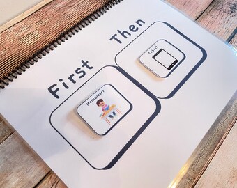 First Then Visual - Etsy