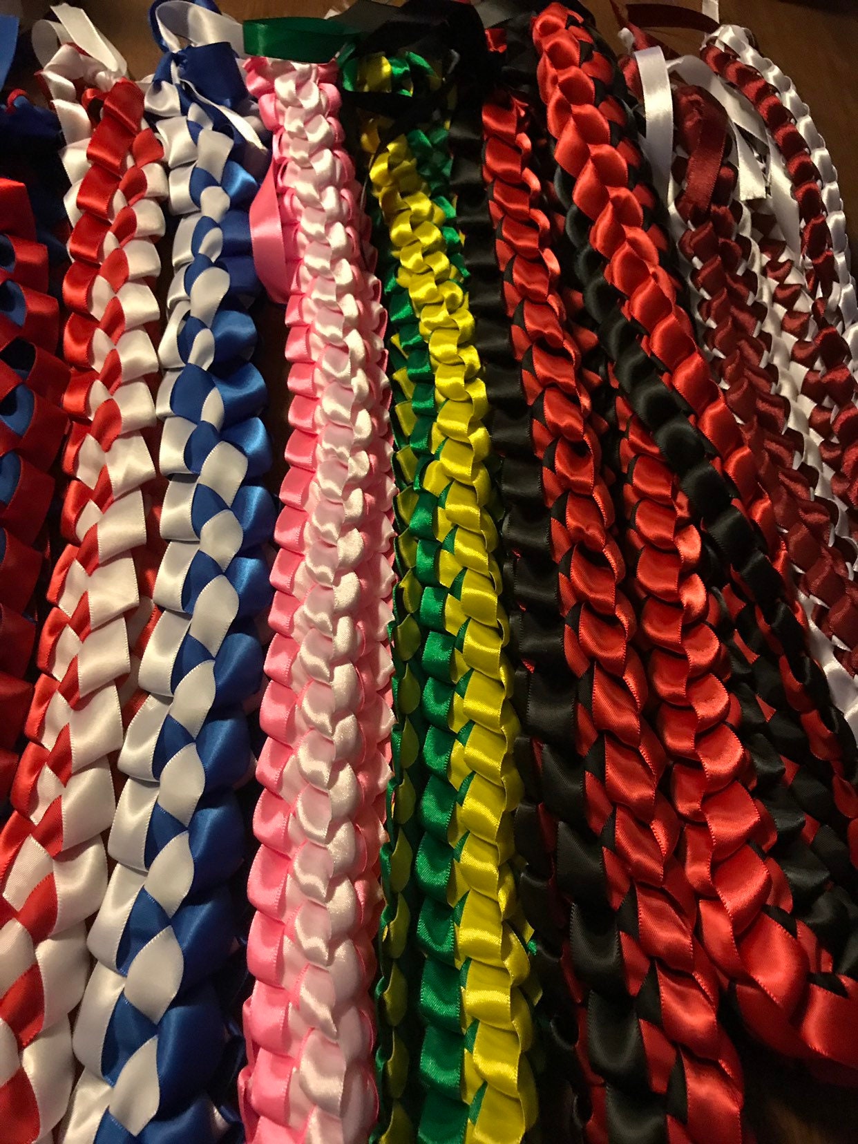 Graduation Double Braided Ribbon Leis | Etsy