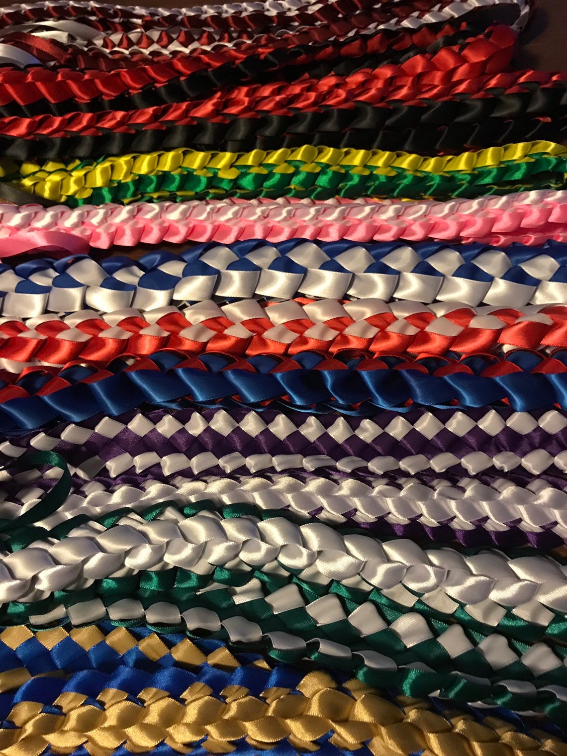 Graduation Double Braided Ribbon Leis | Etsy